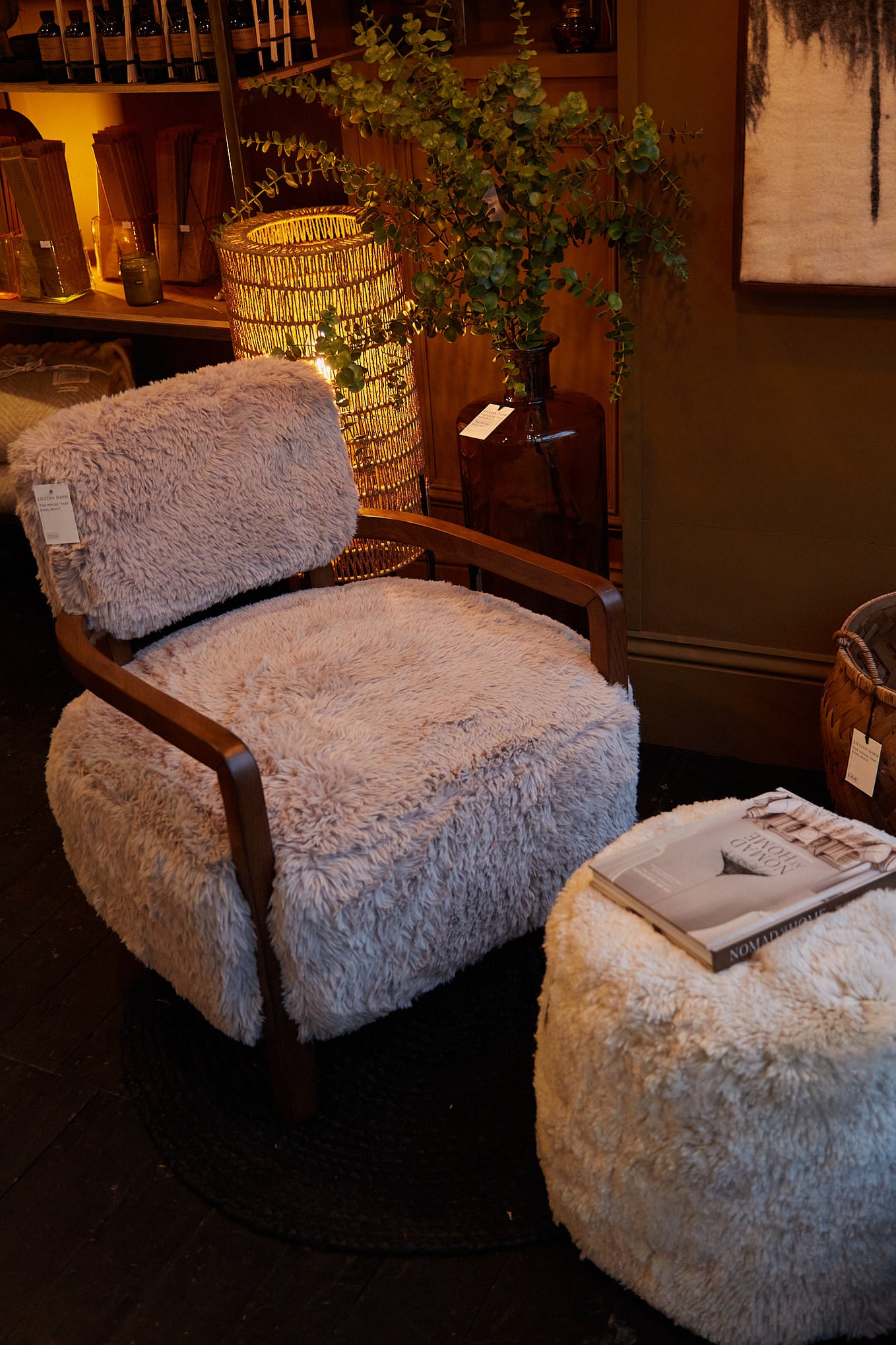 Faux Fur & Ash Arm Chair – Lillian Daph