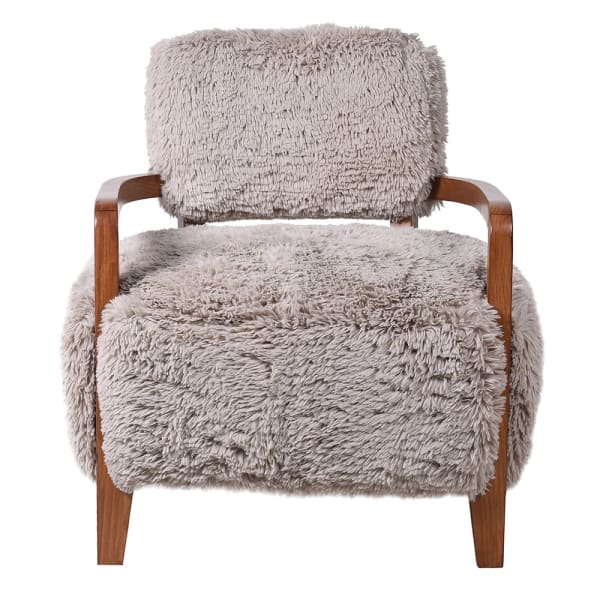 Faux Fur & Ash Arm Chair – Lillian Daph