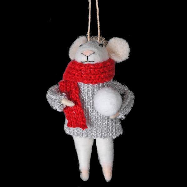 William The Felt Snowball Mouse – Lillian Daph